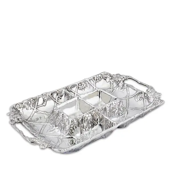VAGABOND HOUSE Grape Entertainment Tray - Silver