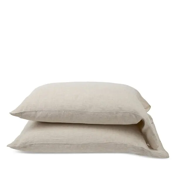 POM POM AT HOME Linen Standard Pillowcase, Pair - Flax