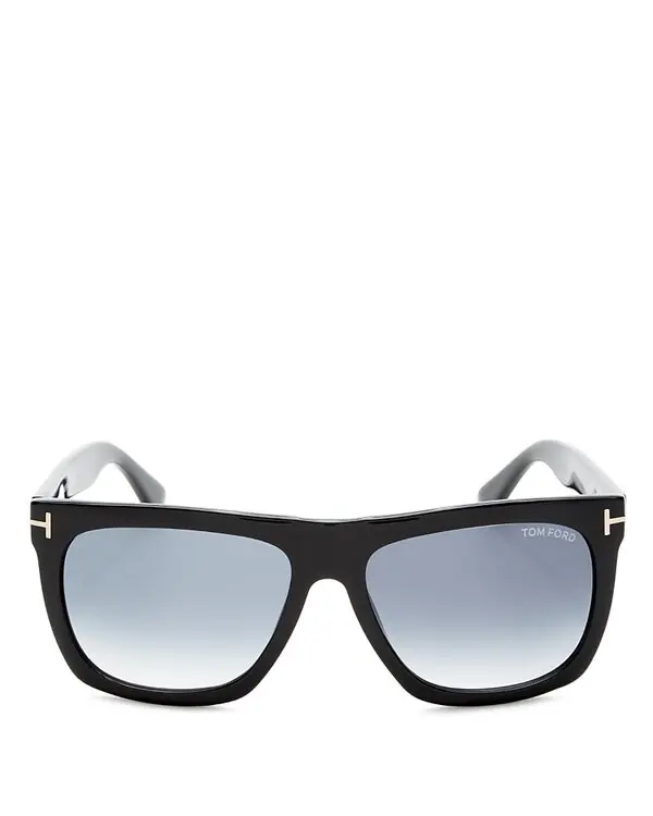 TOM FORD Morgan Square Sunglasses - Black/blue Gradient