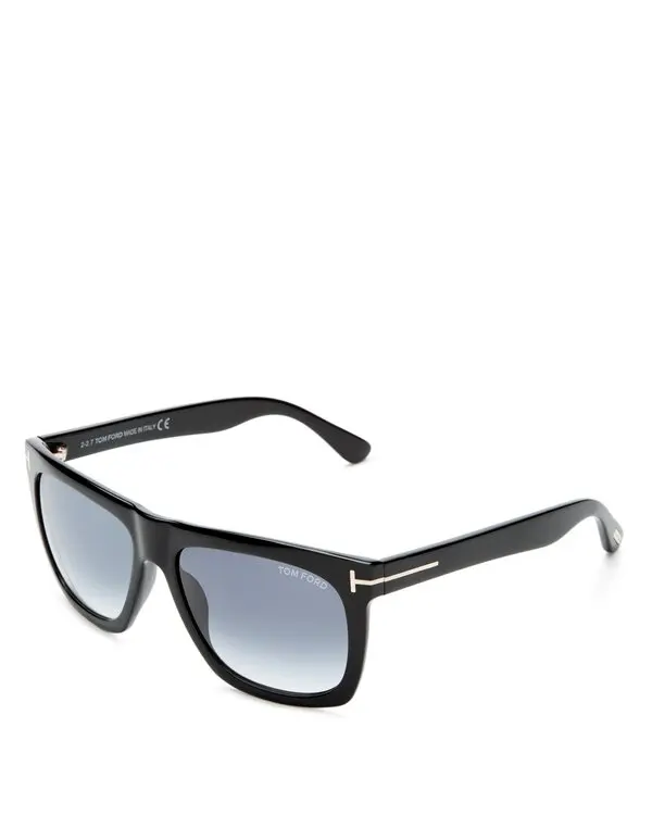 TOM FORD Morgan Square Sunglasses - Black/blue Gradient