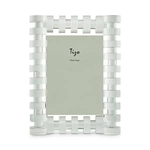 TIZO Clear Rings Crystal Glass 4 X 6 Picture Frame - No Color