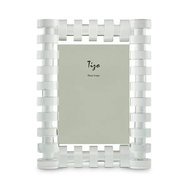 TIZO Clear Rings Crystal Glass 5 X 7 Picture Frame - No Color