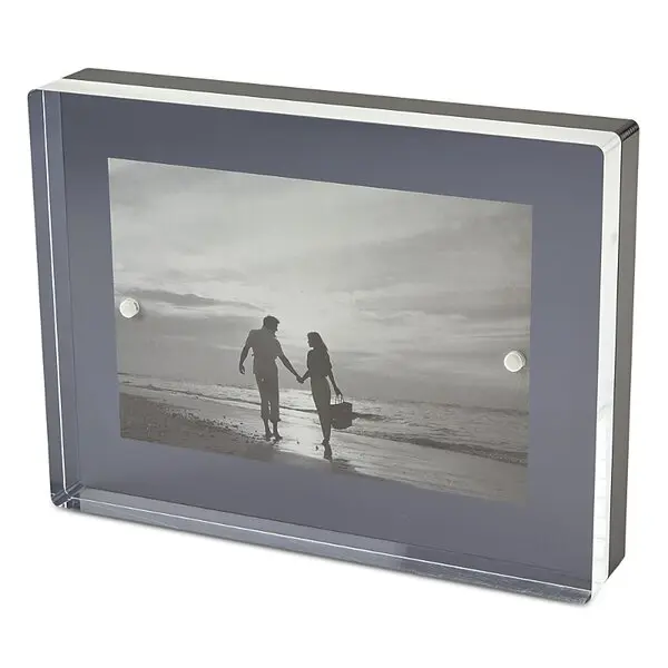 TIZO Lucite 2 Tone Black Picture Frame, 5 X 7 - No Color
