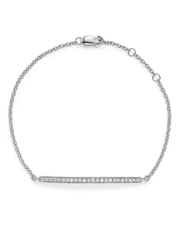 Bloomingdale'S Diamond Bar Bracelet In 14k Gold - White
