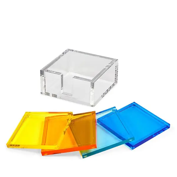 TIZO Lucite Coasters, Set Of 4 - Multi