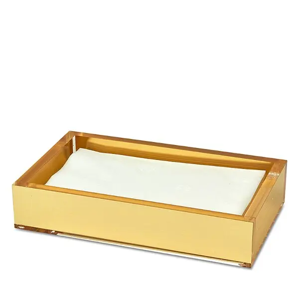 TIZO Tone Lucite Guest Towel Tray - Gold