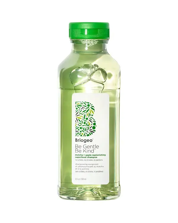BRIOGEO Be Gentle, Be Kind Matcha + Apple Replenishing Superfood Shampoo 12.5 Oz - No Color