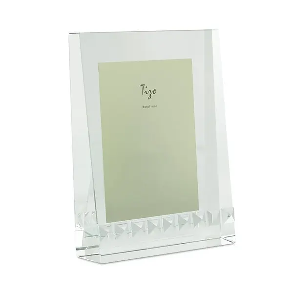 TIZO Glass Frame With Pyramid Studs, 5 X 7 - Clear