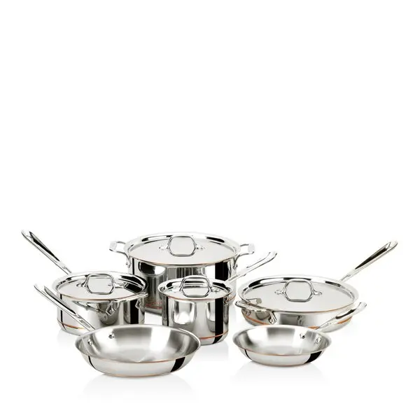 ALL-CLAD Copper Core 5-ply Bonded 10-piece Cookware Set - Stainless