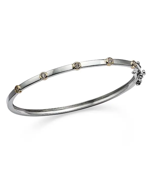 Bloomingdale'S Diamond Bangle Bracelet, 0.20 Tcw - White/gold