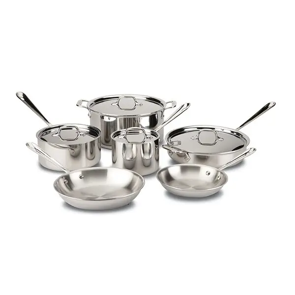 ALL-CLAD D3 10-piece Cookware Set - Stainless Steel