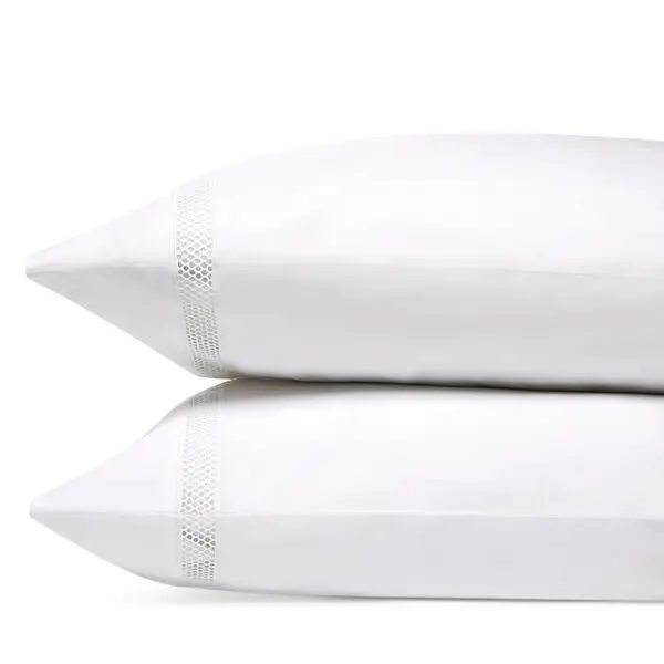 HOME TREASURES Ritz Standard Pillowcase, Pair - White
