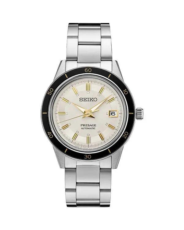 SEIKO Presage Watch, 40.8mm - Cream/silver