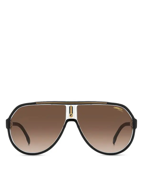 Carrera Eyewear Aviator Shield Sunglasses 64mm