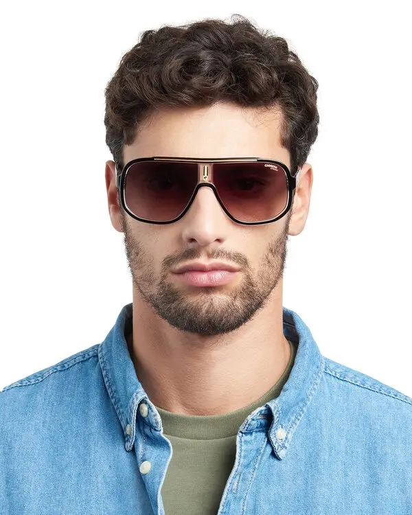 Carrera Eyewear Rectangle Sunglasses, 63 Mm