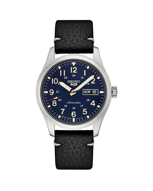 SEIKO 5 Sports Watch, 39.4mm - Blue/black