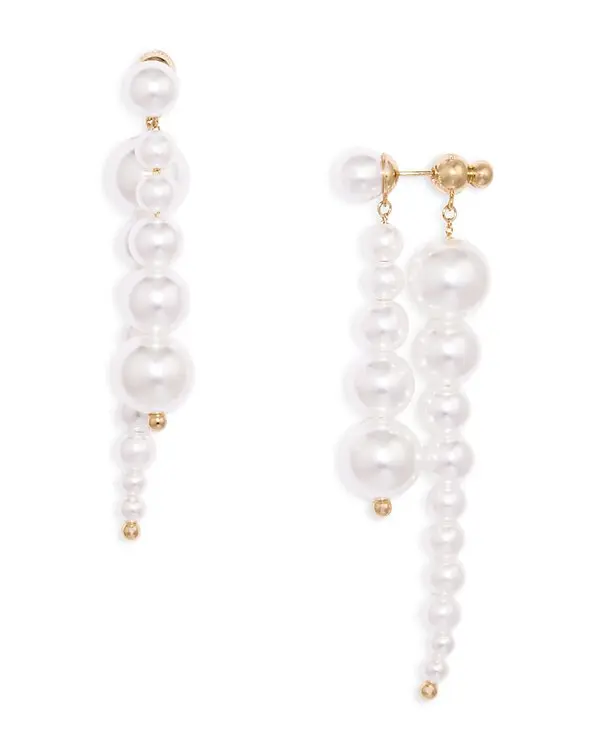 Cult Gaia Loreli Front To Back Earrings - White