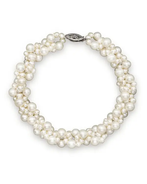 Bloomingdale'S Cultured Freshwater Pearl Bracelet - White