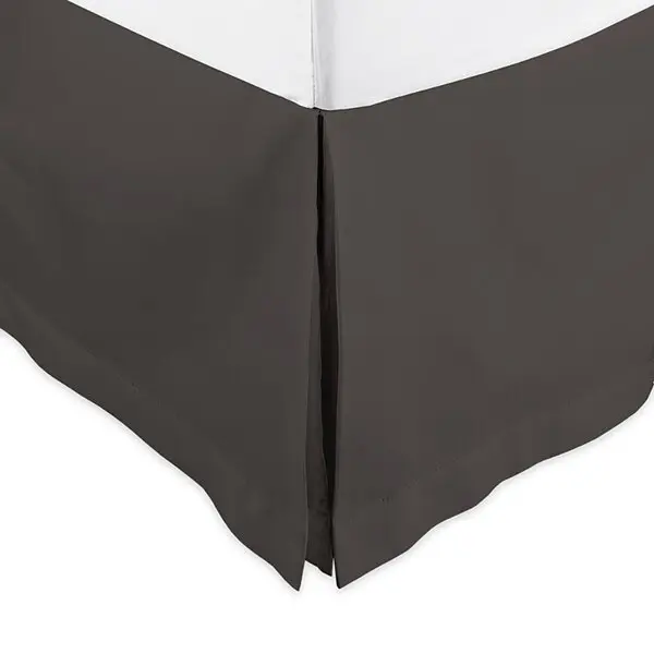 HOME TREASURES Royal Sateen Bedskirt, King - Grisaglia Gray