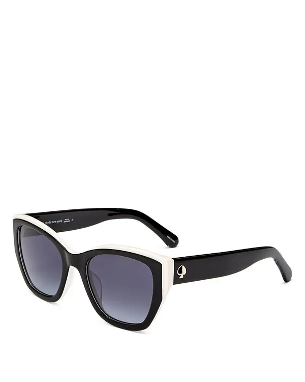 Kate Spade New York Yolanda Square Sunglasses - Black/gray Gradient