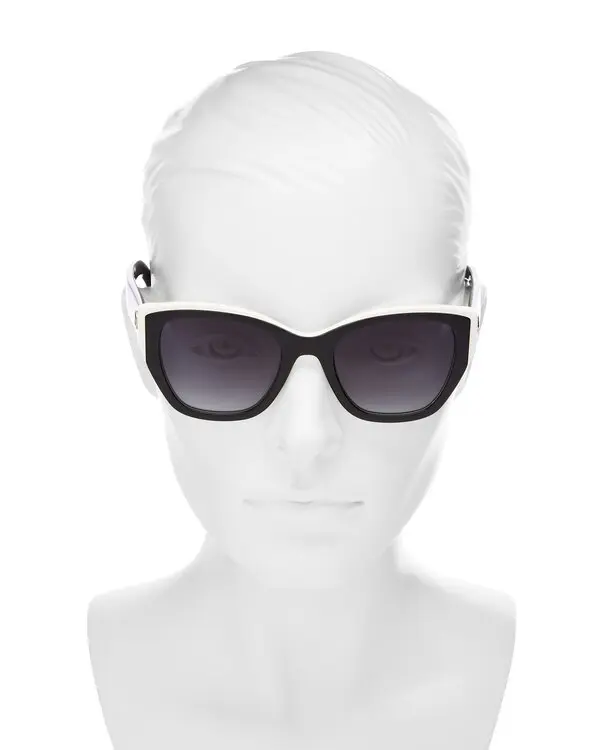 Kate Spade New York Yolanda Square Sunglasses - Black/gray Gradient