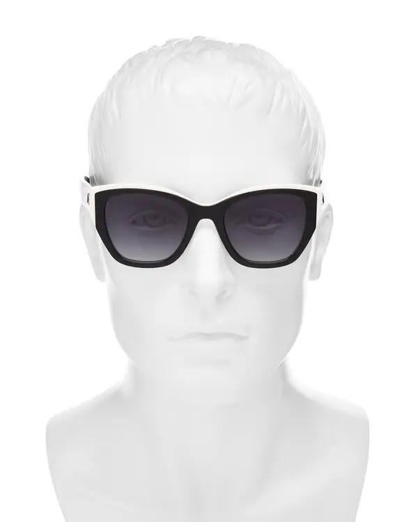 Kate Spade New York Yolanda Square Sunglasses - Black/gray Gradient