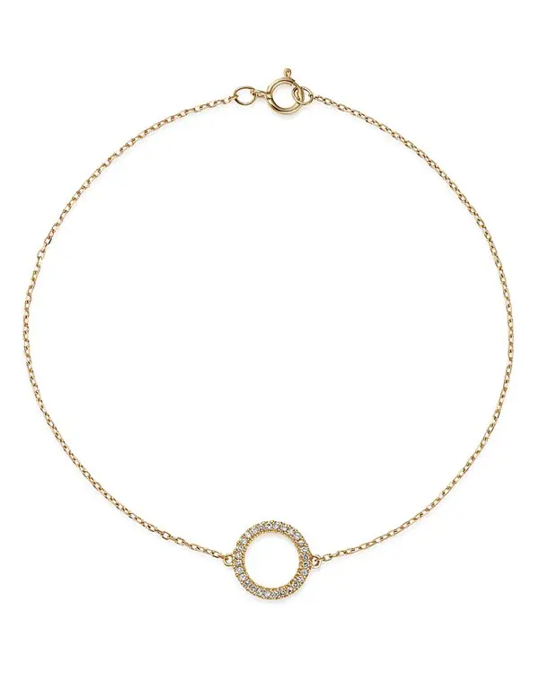 Bloomingdale'S Diamond Circle Bracelet In 14k Yellow - Gold