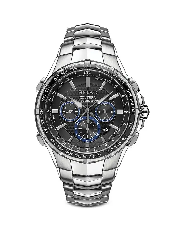 SEIKO Coutura Solar Chronograph 44.5mm - Silver