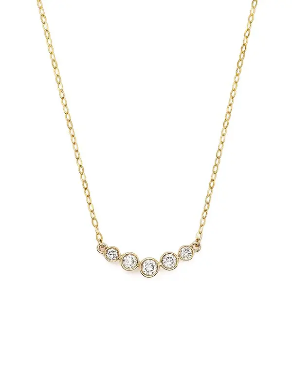 Bloomingdale'S Diamond Pendant Necklace In 14k Yellow Gold - White/gold