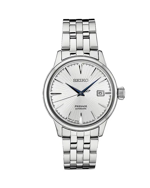 SEIKO Presage 40.5mm Watch - Silver/silver