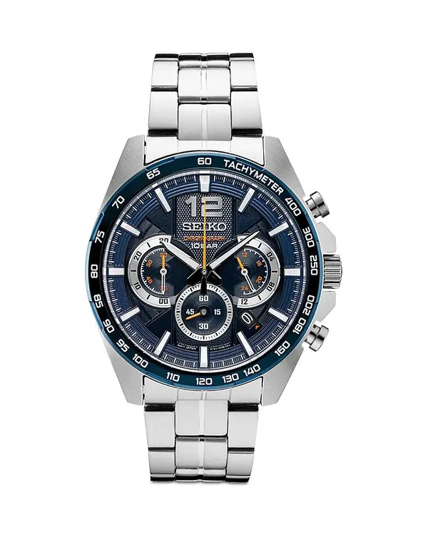 SEIKO Essentials Chronograph 43.9mm - Blue/silver