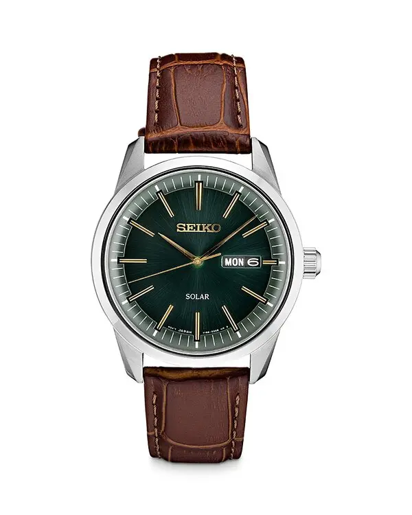 SEIKO Essentials Solar 40mm Watch - Silver