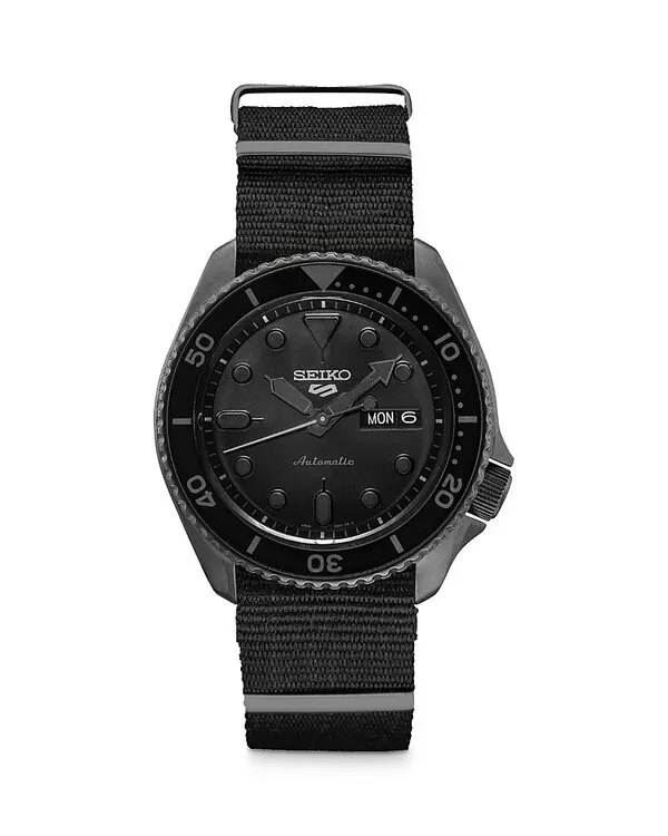 SEIKO 5 Automatic Sports Watch, 42.5mm - Black