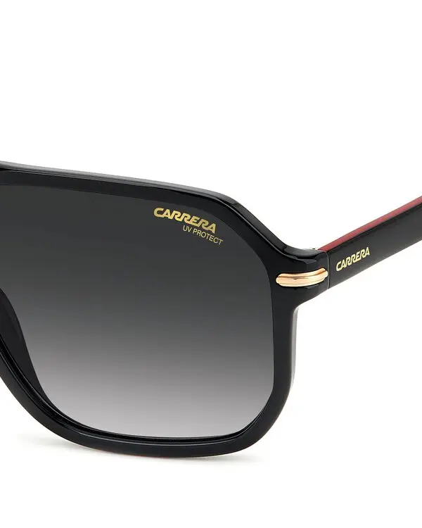Carrera Eyewear Square Aviator Sunglasses - Black/gray Gradient