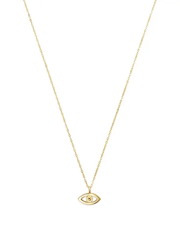 MOON & MEADOW 14k Yellow Evil Eye Pendant Necklace - Gold