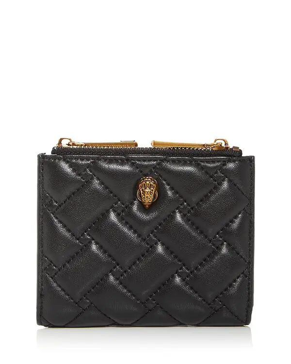 Kurt Geiger Quilted Leather Bifold Wallet - Black