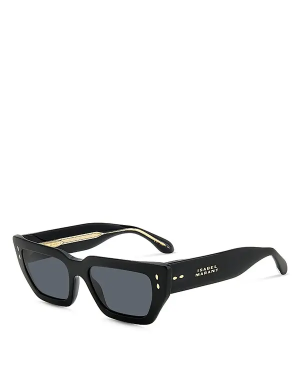 Isabel Marant Rectangular Sunglasses - Black/gray Solid