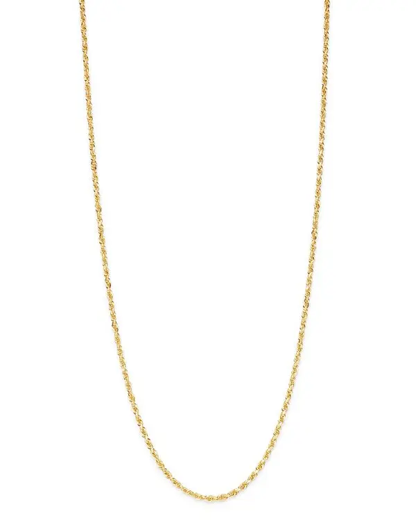 Bloomingdale'S 14k Yellow Solid Glitter Chain Necklace - Gold