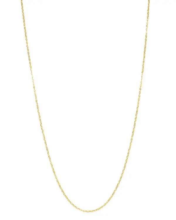 Bloomingdale'S 14k Yellow Flat Rolo Link Chain Necklace - Gold