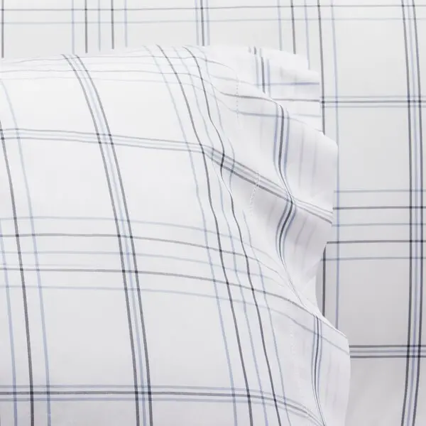 MATOUK August Plaid King Pillowcase, Pair