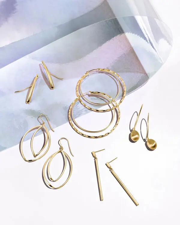 Bloomingdale'S 14k Yellow Square Stick Drop Earrings