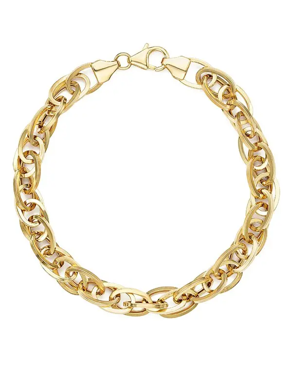 Bloomingdale'S 14k Yellow Oval Link Bracelet - Gold