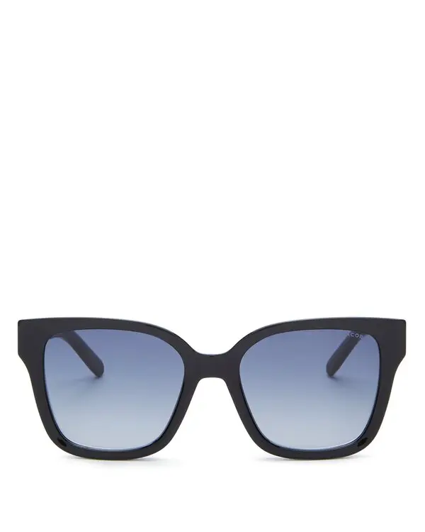 Marc Jacobs Square Sunglasses, 53mm - Black/dark Gray Gradient