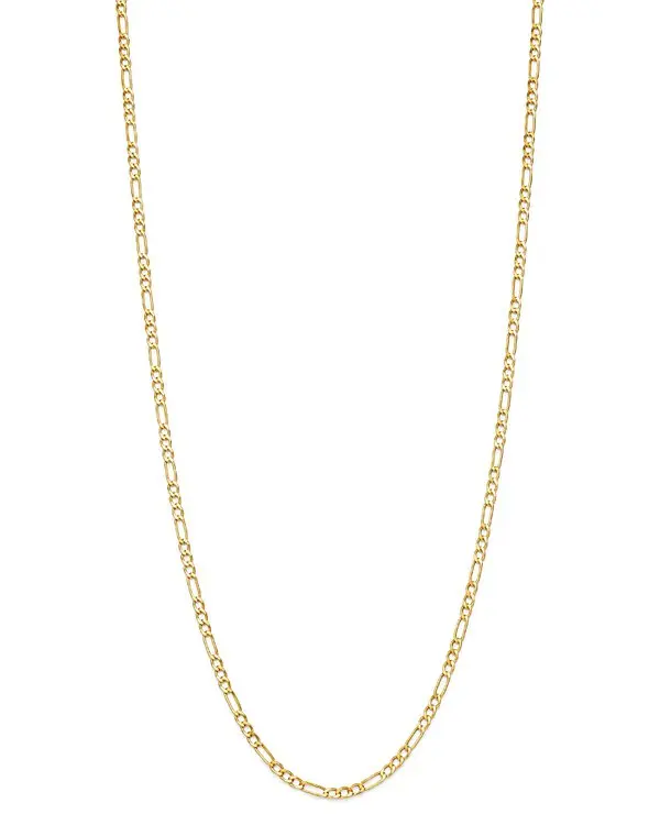 Bloomingdale'S 14k Yellow Figaro Chain Necklace - Gold