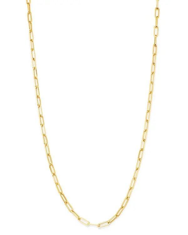 Bloomingdale'S Paper Clip Link Chain Necklace - Gold