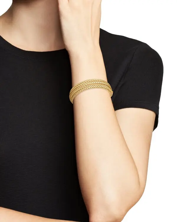 Bloomingdale'S 14k Yellow 3-row Link Bangle