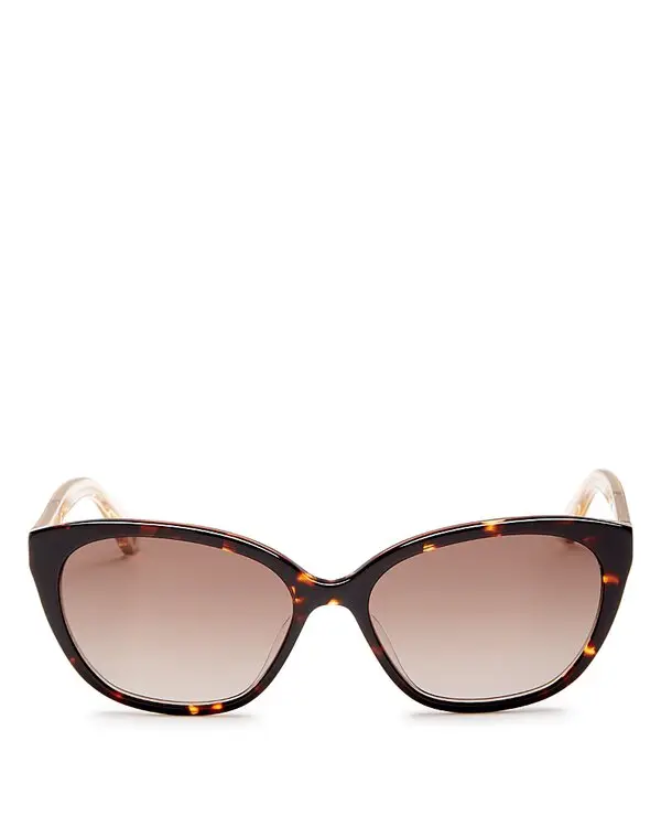 Kate Spade New York Philippa Cat Eye Sunglasses, 54mm - Havana Beige/brown Gradient