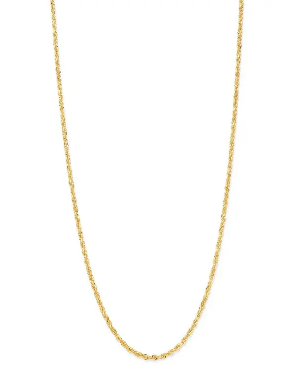 Bloomingdale'S Solid Glitter 14k Yellow Chain Necklace - Gold