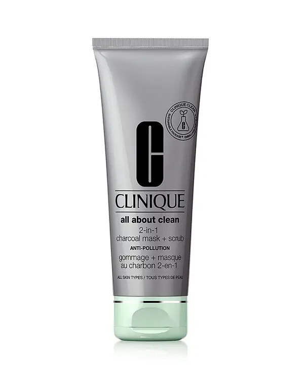 CLINIQUE All About Clean 2-in-1 Charcoal Face Mask + Scrub - No Color