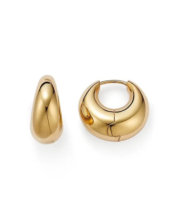 Bloomingdale'S 14k Yellow Tapered Tube Hoop Earrings - Gold